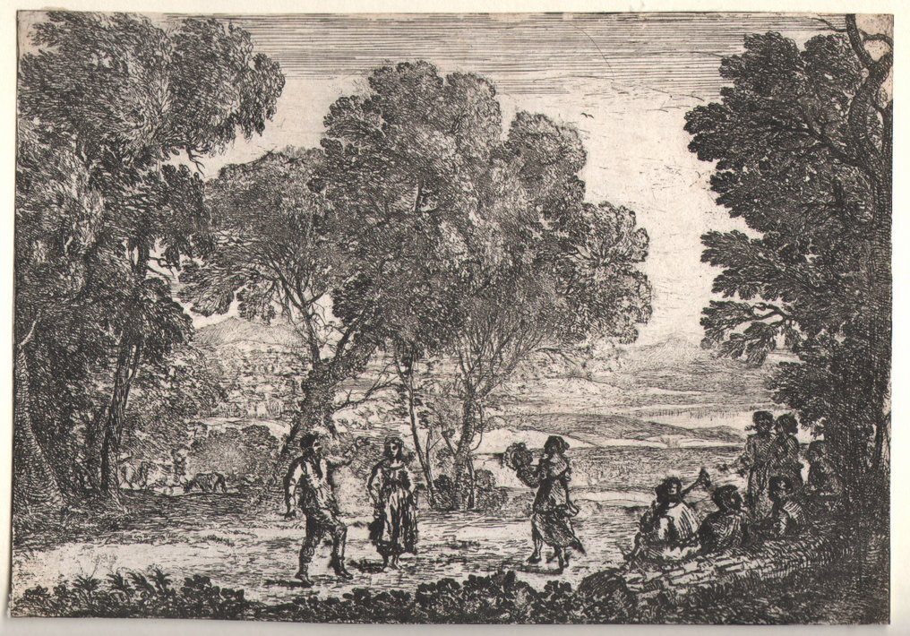 Claude Lorrain (1600-1682) - The country dance - Original - Catawiki