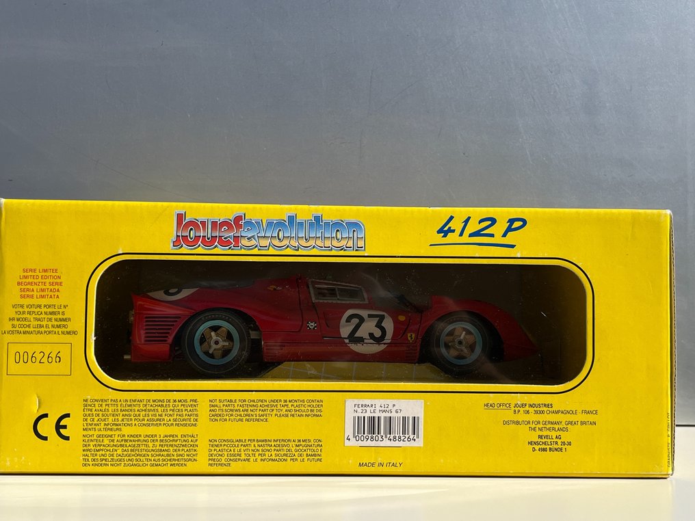 Revell - 1:18 - Ferrari 412P Chassis #0854 - Édition limitée! Rare ...