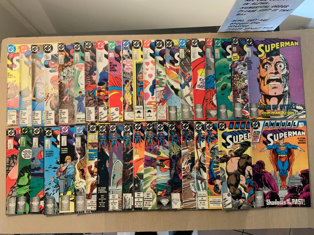 Superman 1987 39 Comics Lot 1 37 Consecutive Run Annuals 1 2 Mike Mignola Art