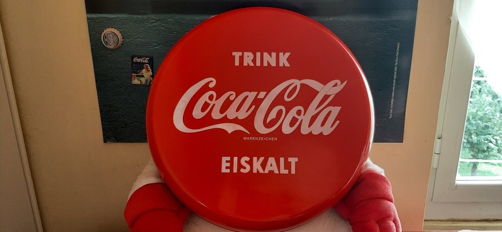 Coca-Cola - Cartel esmaltado - Esmalte, Hierro (fundido/forjado) - Catawiki