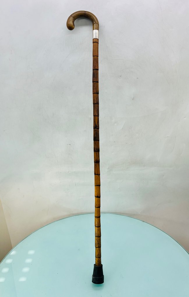 Deluxe Dandy Cane - Silver, Wood - Early 20th century - Catawiki