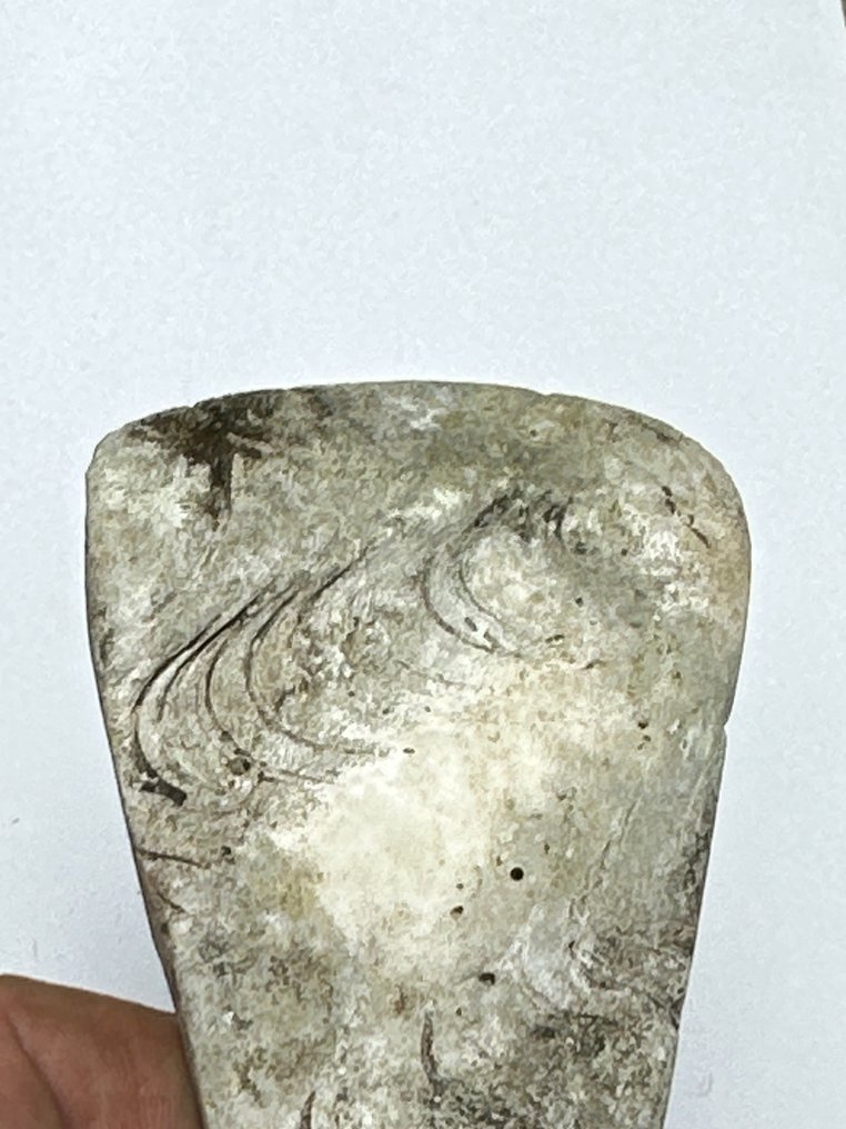 set of two 19 th century axe blades made of shell - - Catawiki