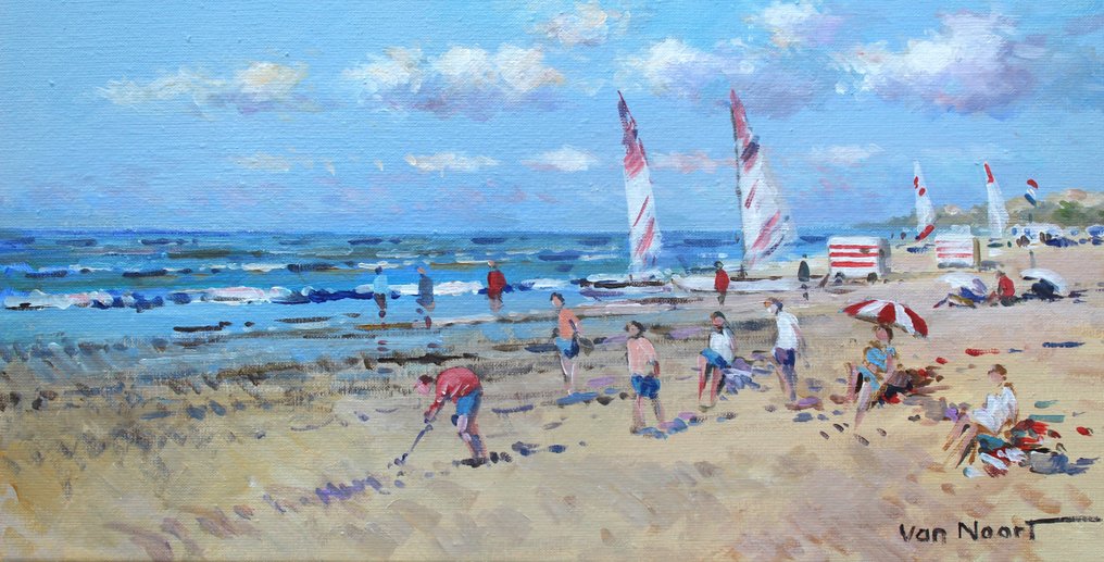 Van Noort (XX-XXI) - Zonnig strandgezicht Zandvoort - Catawiki