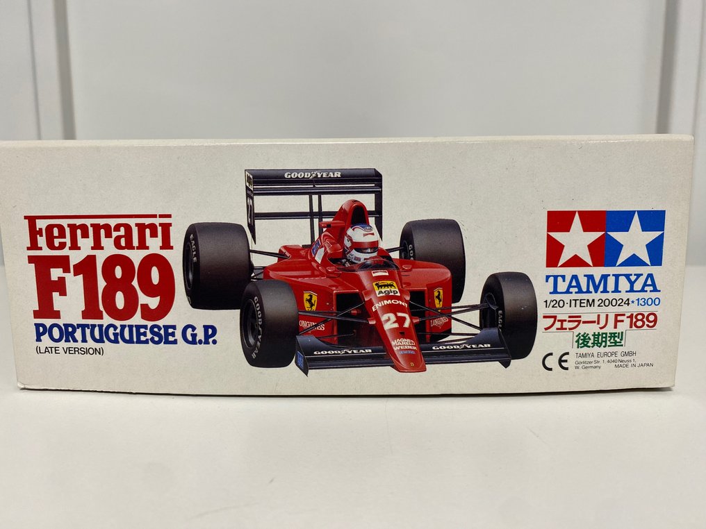 Tamiya 1:20 - 1 - Model car - Ferrari F189 Portuguese GP Late Version - Complete box and never ...
