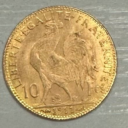 France. 10 Francs 1911 Coq, TB/TTB, 3,22 g d'or 900 °/°° - Catawiki