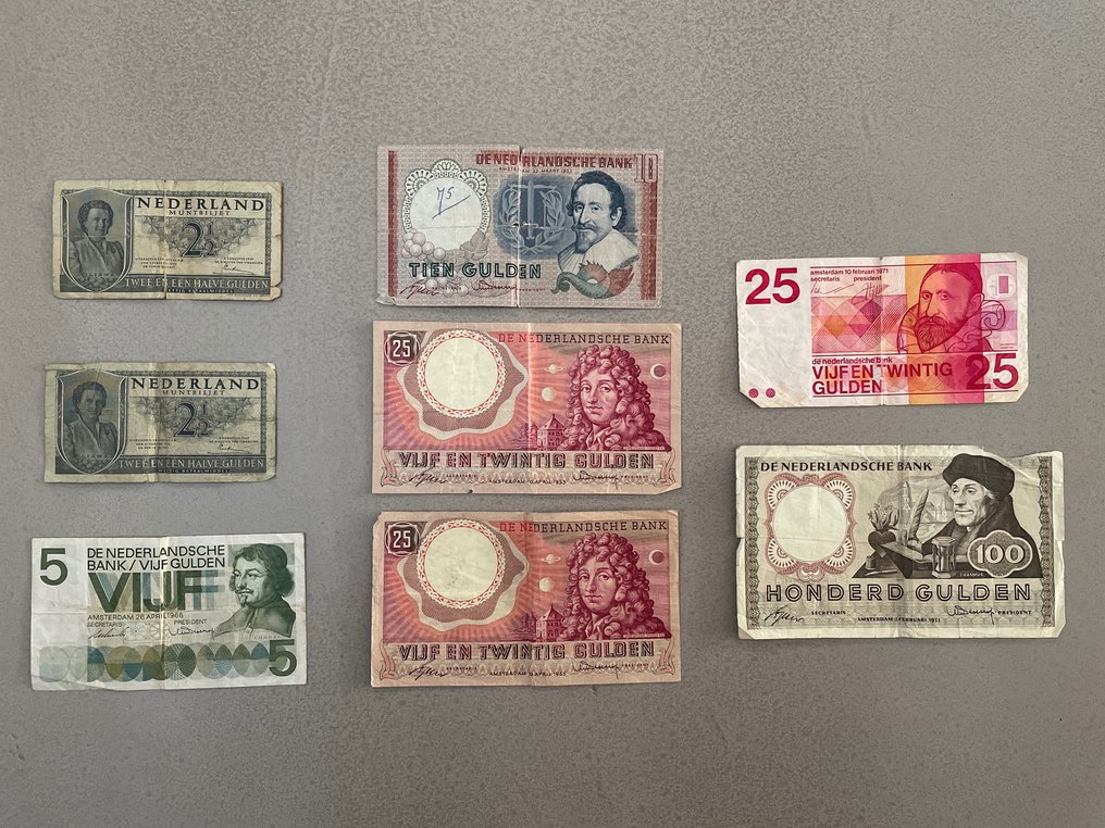 Netherlands. - 8 Banknotes - various dates - Catawiki