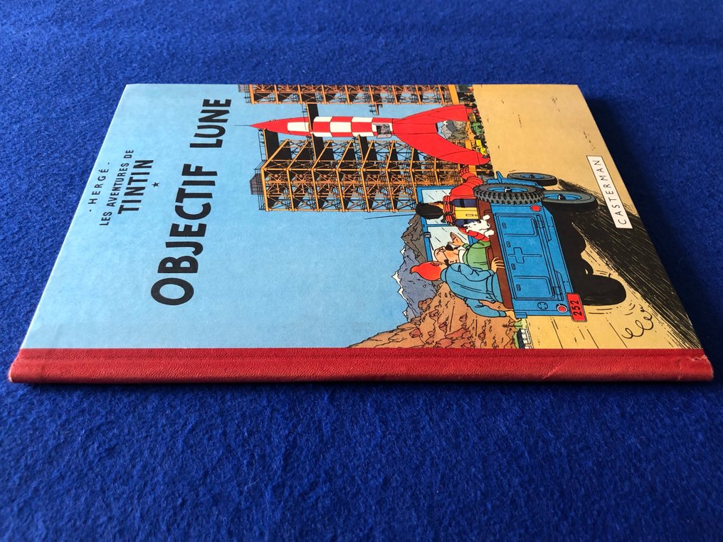 Tintin T16 Objectif Lune B8 C 1 Album Eerste Franse Editie