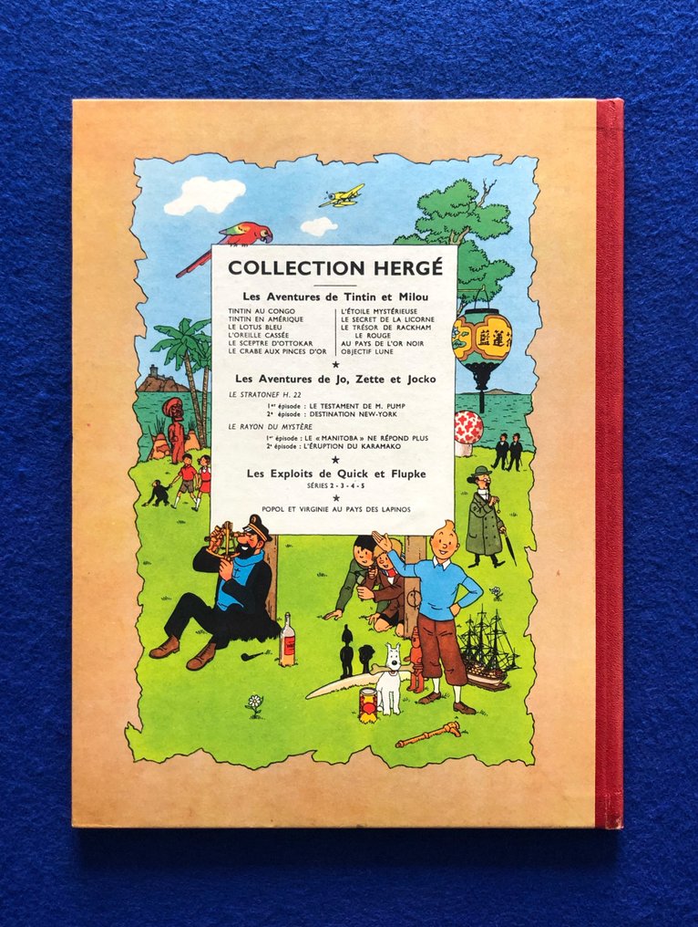 Tintin T16 Objectif Lune B8 C 1 Album Eerste Franse Editie