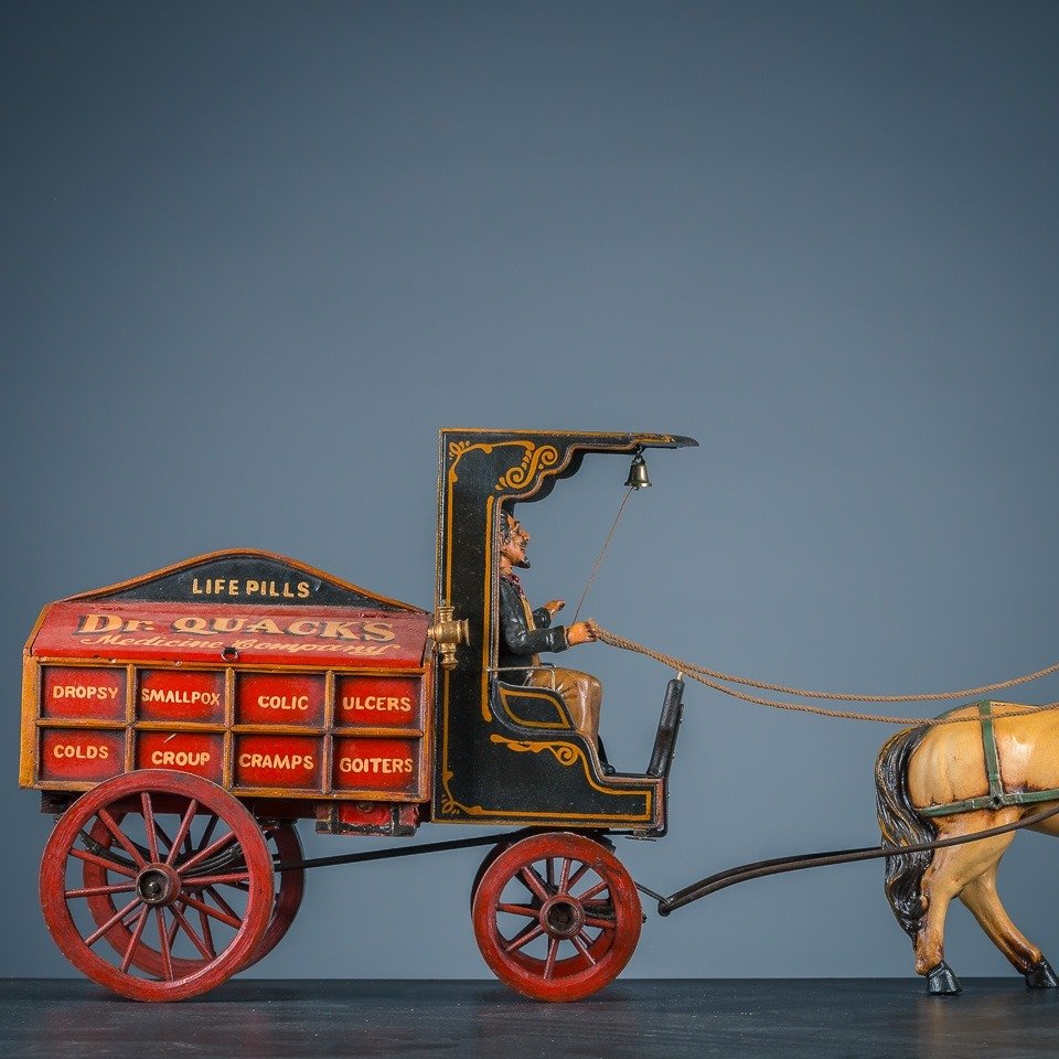 Figure - Decoratieve medicijn-wagen (antiek model) - Bois - Catawiki