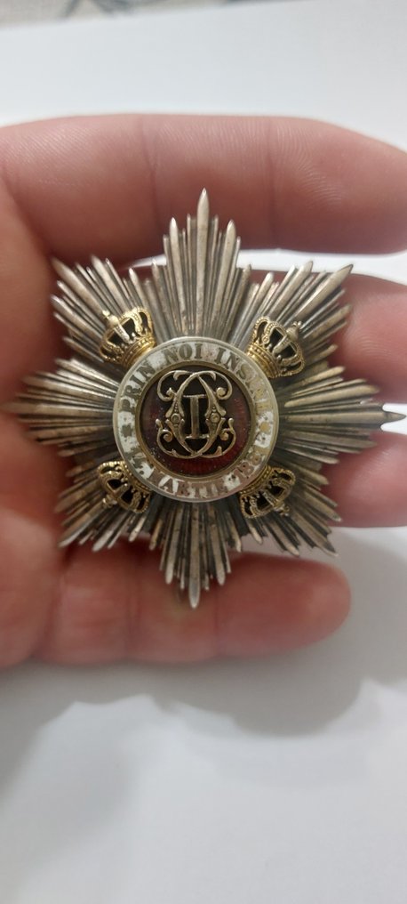 Roumanie - Médaille - ORDER OF THE CROWN OF ROMANIA, 1881 Grand Officer's Star, 2nd Type - 1932 ...