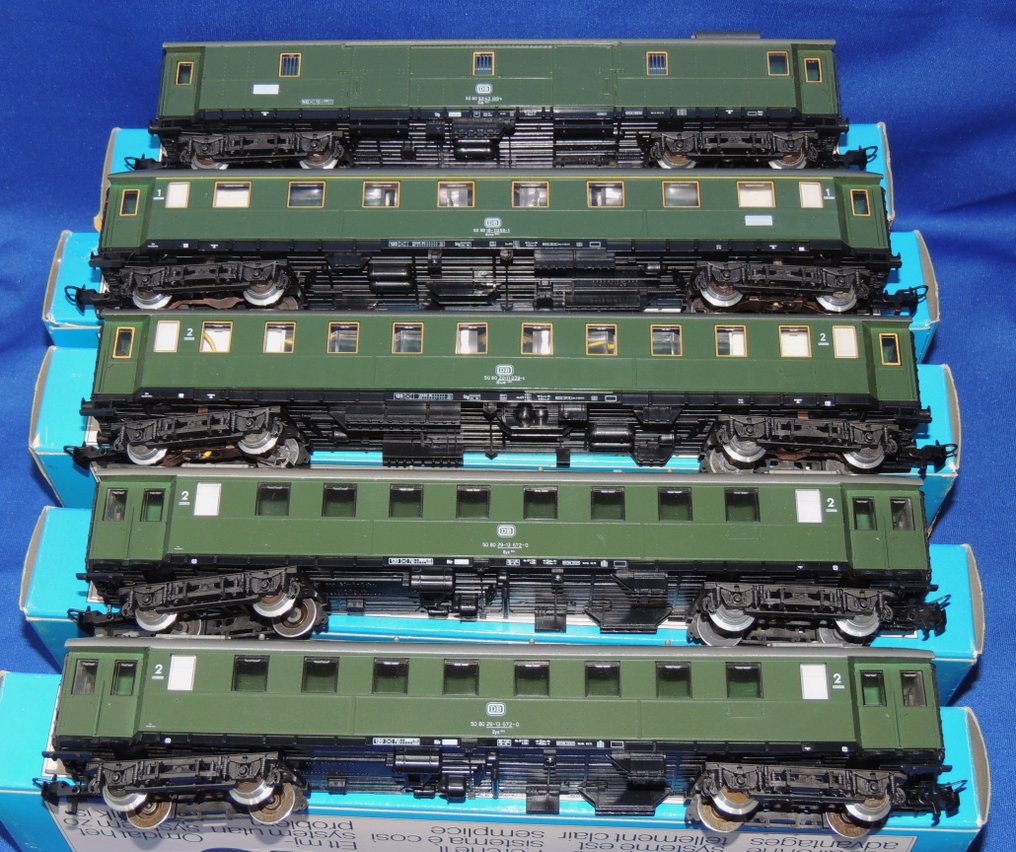 Märklin H0 - 4134/4139/4140/4145 - Modeltrein personenwagen (5) - vijf ...