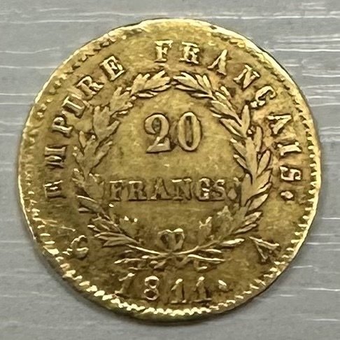 France. Napoléon I (1804-1814). 20 Francs 1811-A, Paris - Catawiki