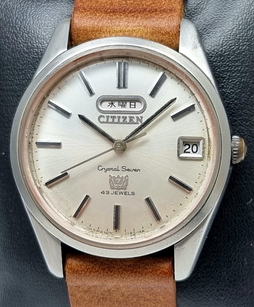 Citizen - Men - CRYSTAL SEVEN 7 double window dial - Catawiki