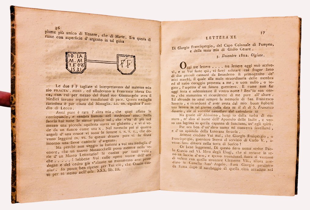 Giovio - Lettere Lariane - 1803 - Catawiki