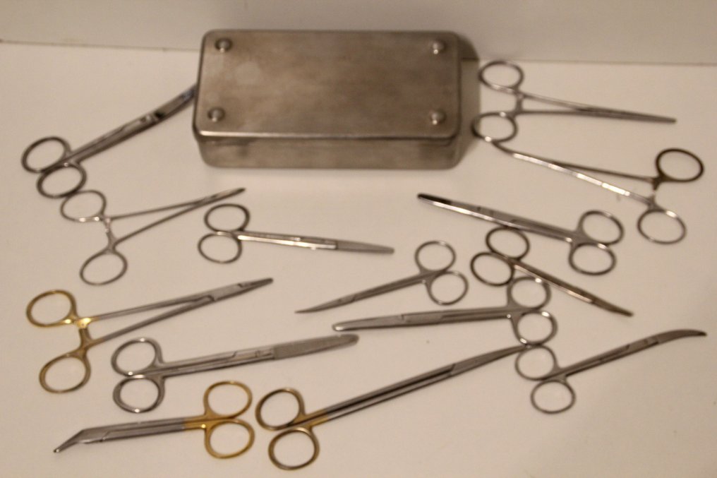 Medical equipment - Box with medical instruments - Steel (stainless ...
