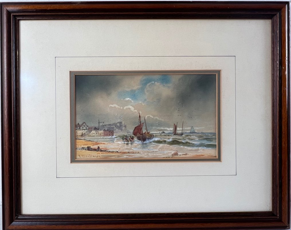 T Mortimer (XlX/XX) - A pair of marine scenes with figures - Catawiki