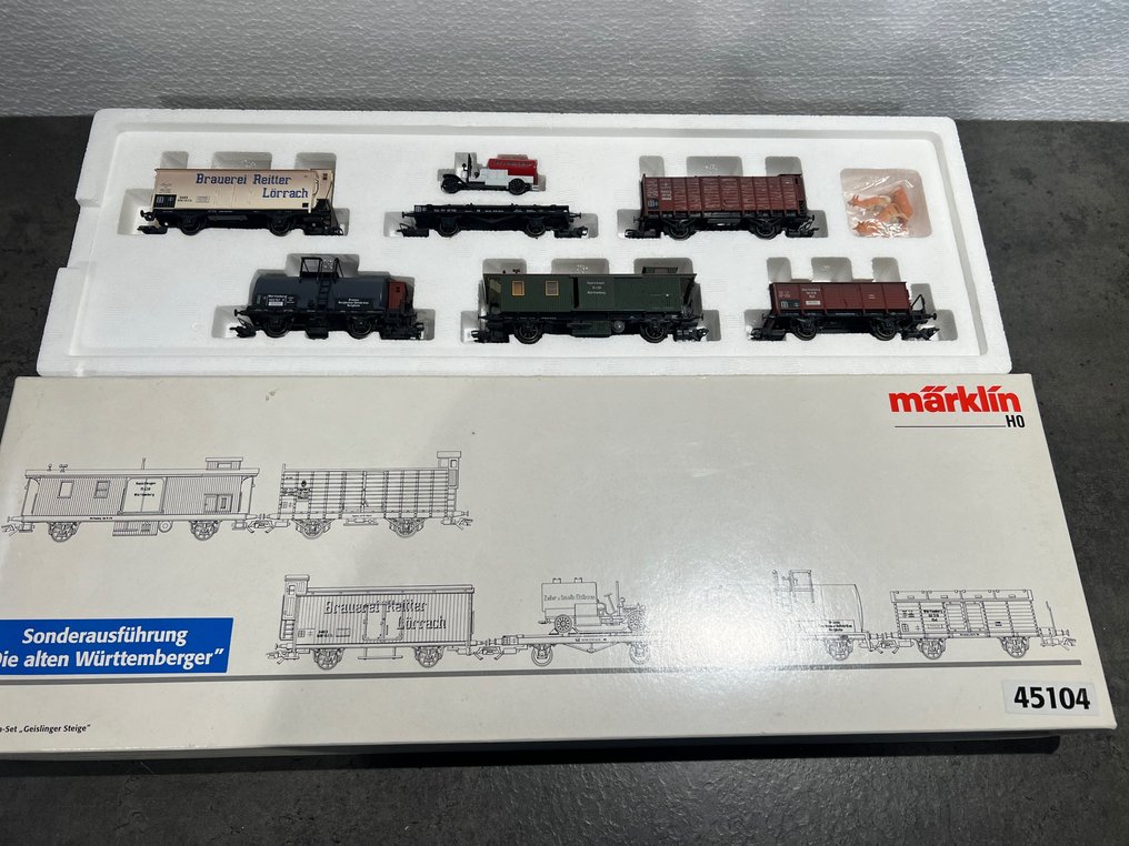 Märklin H0 - 45104 - Modeltrein goederenwagonset (1) - Wagonset ...