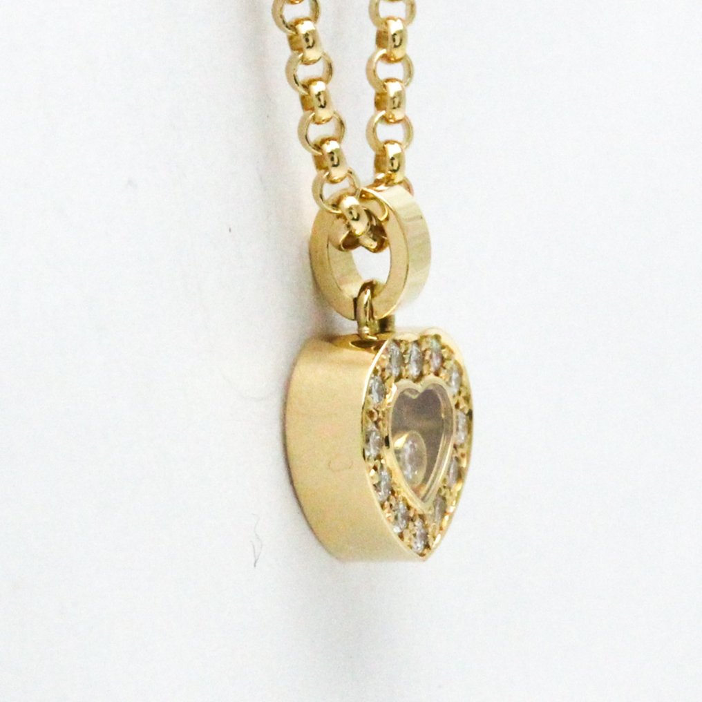 Chopard - 18 kt. Yellow gold - Necklace with pendant - 0.20 ct Diamond ...