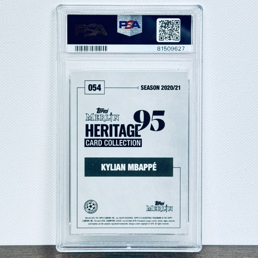 2020 - Topps - Merlin '95 UCL - Kylian Mbappé - #54 B/W Background 40/ ...
