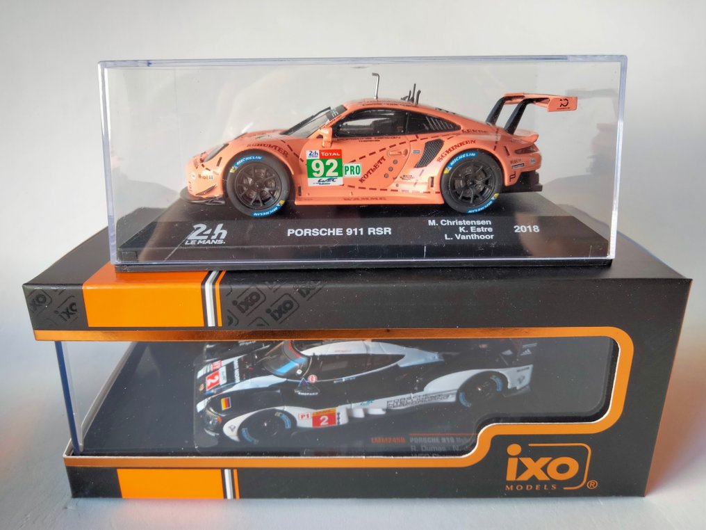 IXO Model Cars 1:43 - 2 - Voiture de course miniature - Porsche 919 Hybrid #2 - R. Dumas/N. Jani ...
