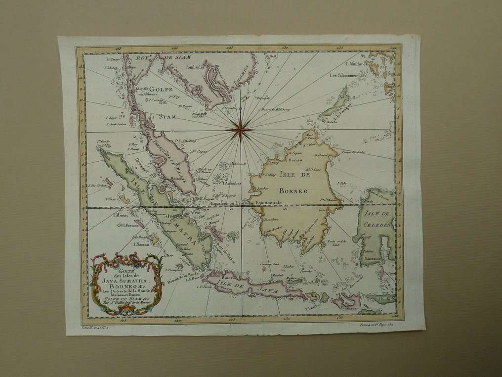 Aasia, Kartta - Indonesia; N. Bellin - Carte des Isles de Java, Sumatra ...