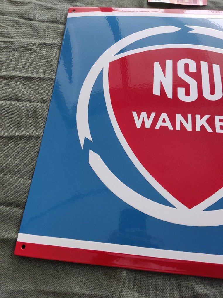 NSU - NSU Wankel Emaileschild Emaille Schild Porcelain enamel sign - Catawiki