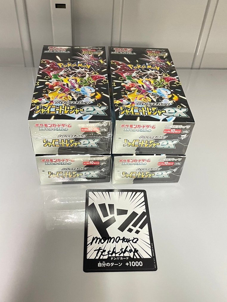 Pokémon 4 Booster Box Pokemon Card Shiny Treasure Ex Box Sv4a