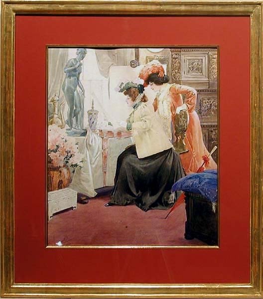 Karl Karel Simunek 1869 1942 Genre Scene In Antiques Shop Catawiki