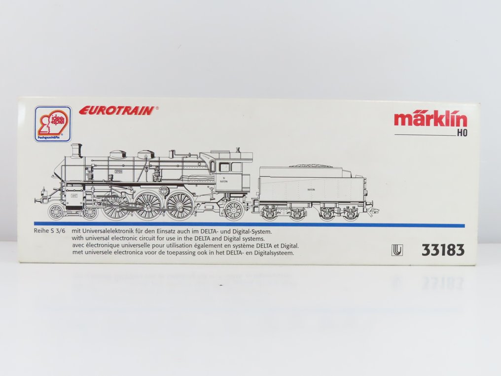 Märklin H0 - 33183 - Steam locomotive with tender (1) - S 3/6, blue ...