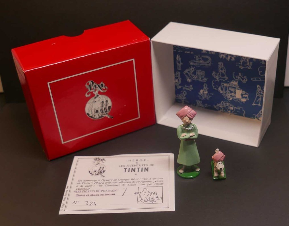 Tintin - Figurines Pixi 4523 - Tintin et Milou en turban - Les cigares ...