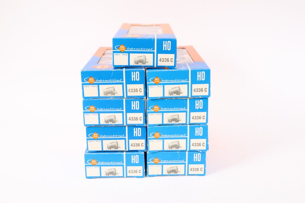 Roco H0 - 4336 C - Model train freight carriage (9) - 9 Calpam tank ...