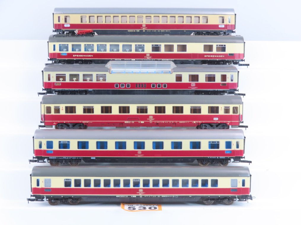 Roco H0 - Uit set 44121/44303/44653/4271/4267 - Modeltrein personenwagen (6) - 6 TEE Rijtuigen ...