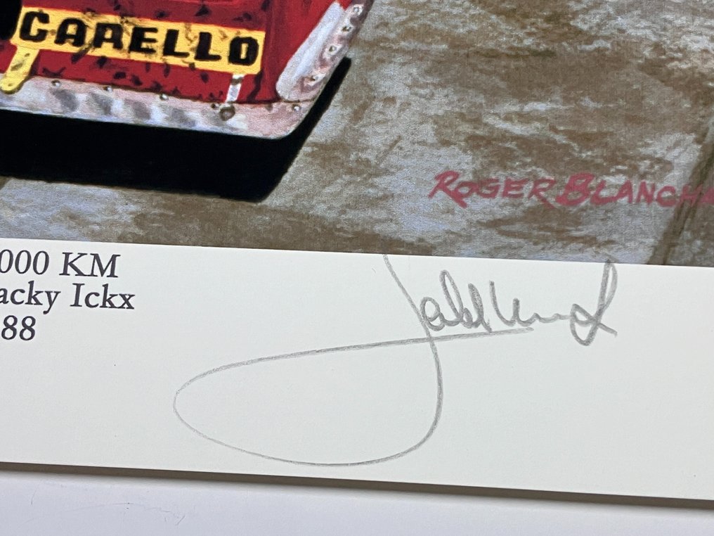 Ferrari - 1973 Nurburgring 1000km - Jacky Ickx & Brian Redman (signed) - 1973 - Artwork - Catawiki