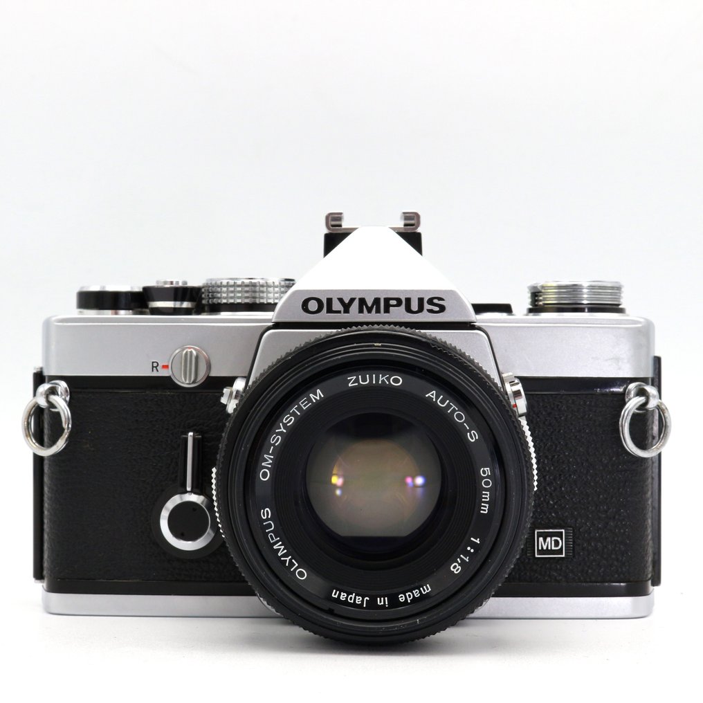 Olympus OM-1n spiegel reflex met ZUIKO AUTO-S 50mm f/1.8 analoog Appareil photo reflex mono ...