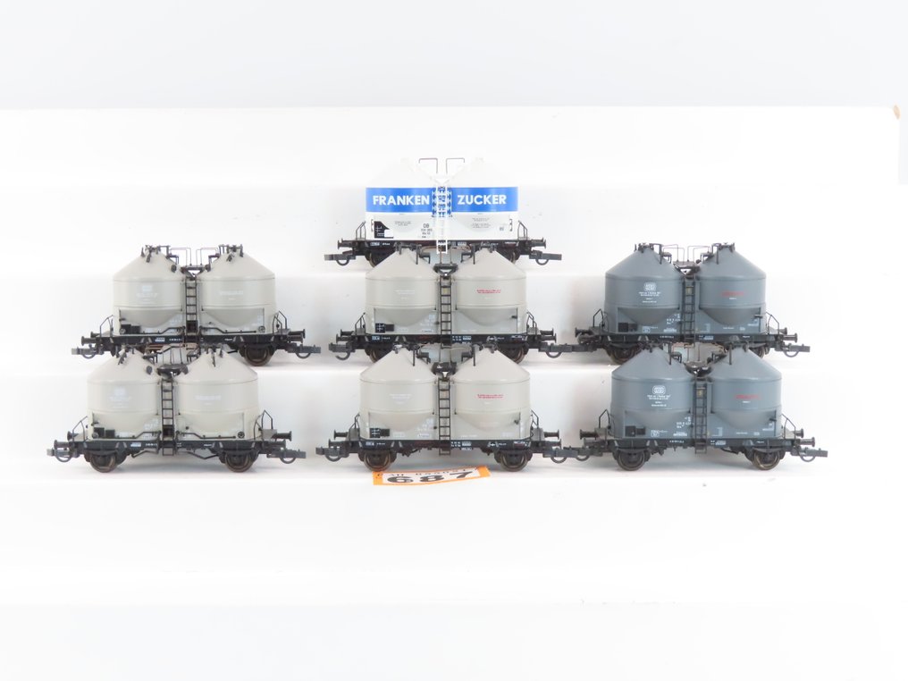 Roco H0 - o.a. 46478 - Model train freight carriage (7) - 7x 2-axle ...