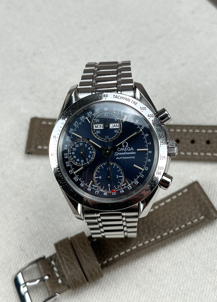Omega - Speedmaster 'NO RESERVE PRICE' Triple Date Chronograph ...