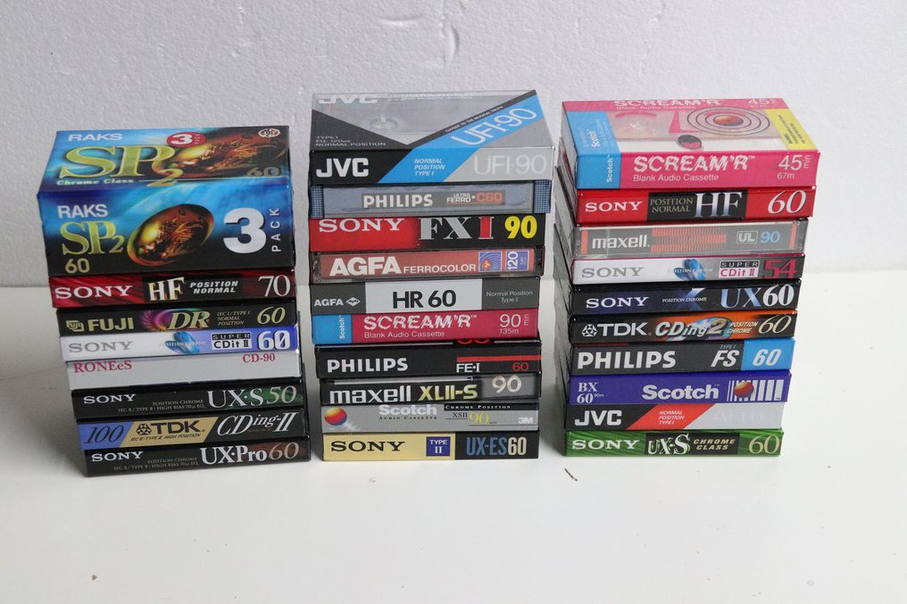 Scotch Tdk Rones Maxell Philips Sony Jvc Agfa - Scotch Tdk Rones Maxell Philips Sony Jvc Agfa ...