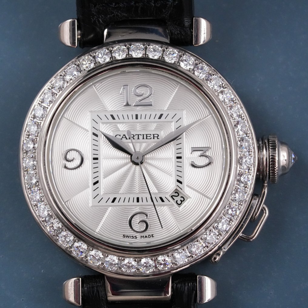 Cartier - Pasha Lady 18k White Gold Diamond Bezel - 2398 - Women - 2011-present - Catawiki