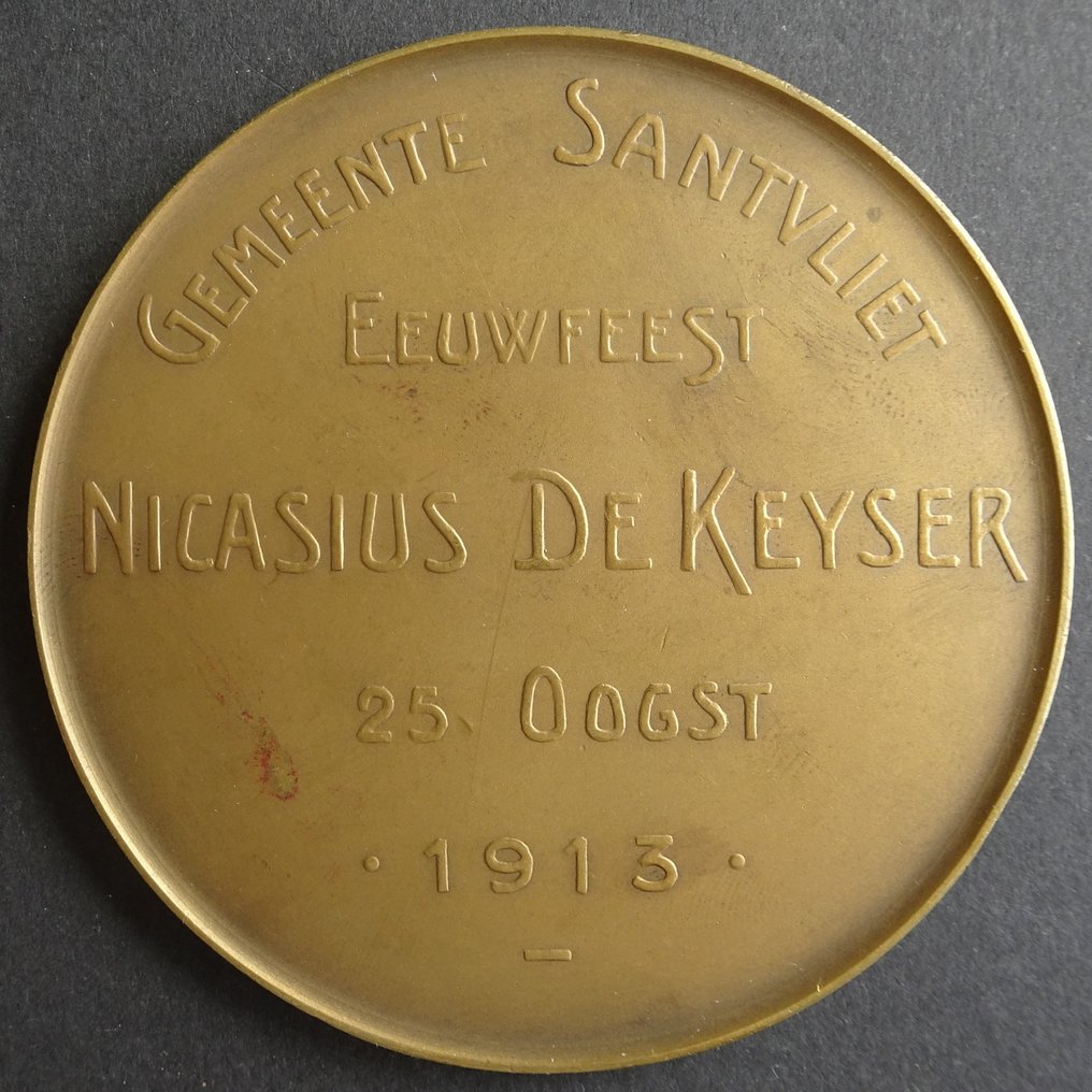 België. Bronze medal 1913 Nicaise de Keyser - Catawiki