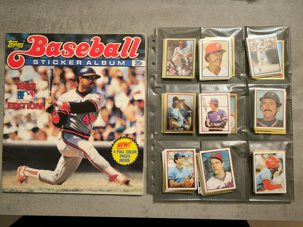 Topps - Baseball Sticker Album - Album vuoto + Set Completo - 1 Empty ...