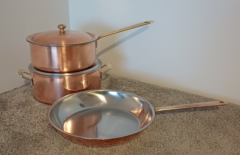 Spring Culinox - Casserole (3) - Copper, Stainless steel - Catawiki