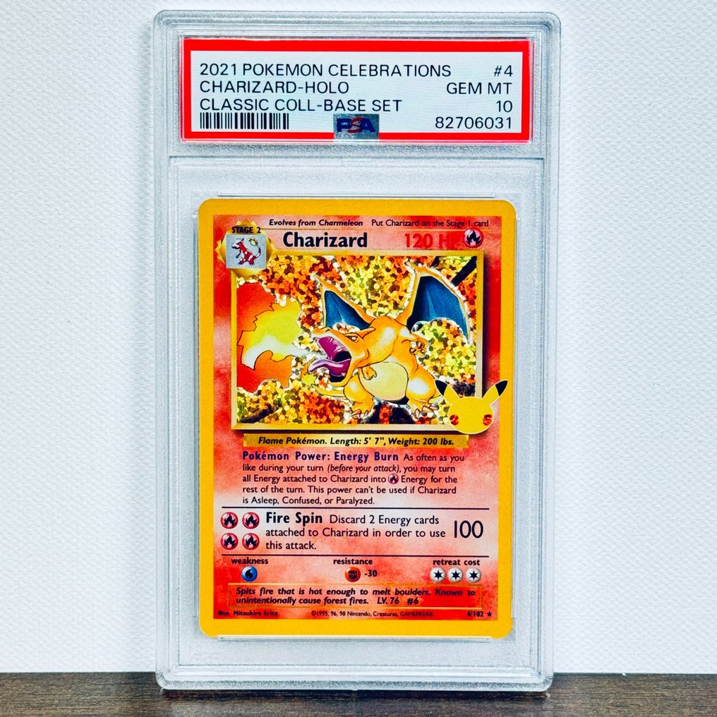Charizard Holo - Celebrations Classic collections Base Set 4/102 Graded ...