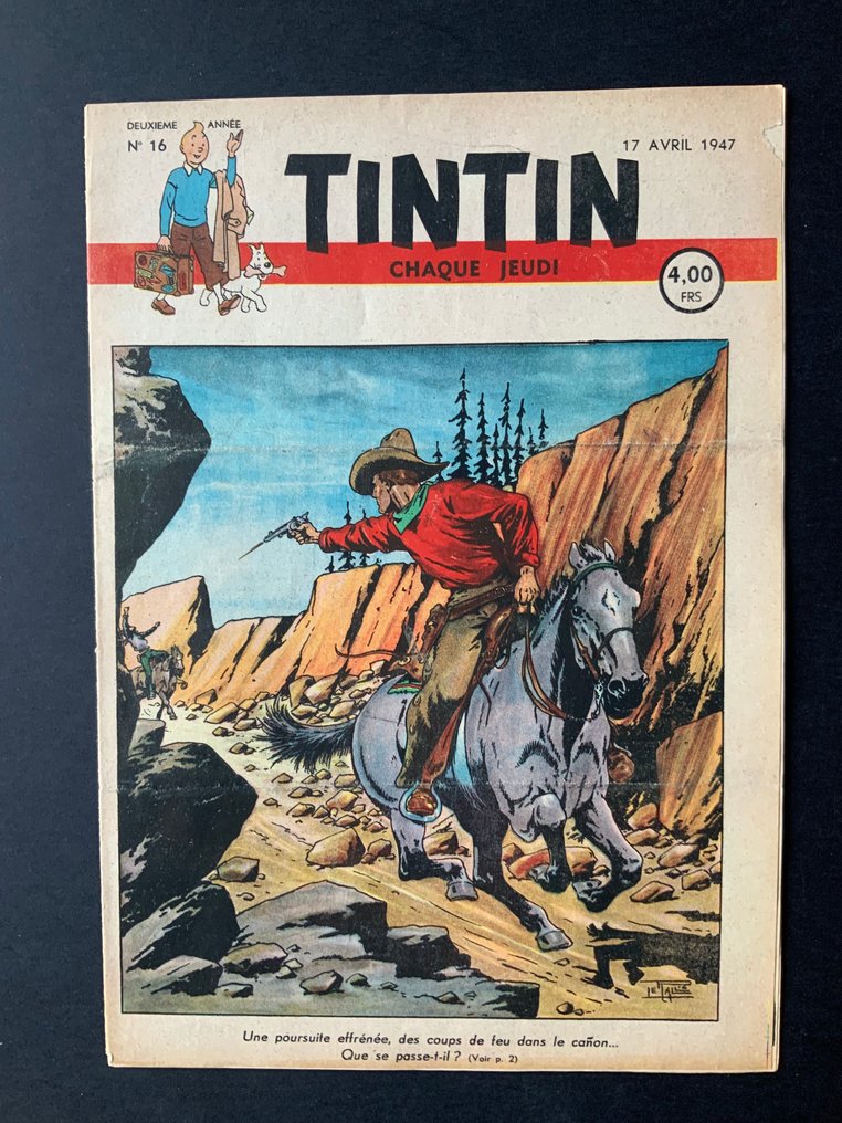 Tintin (magazine) - 5 weekbladen Tintin - Nrs 16,17,18,19,20 - 1947 - 5 Magazines - 1947 - Catawiki