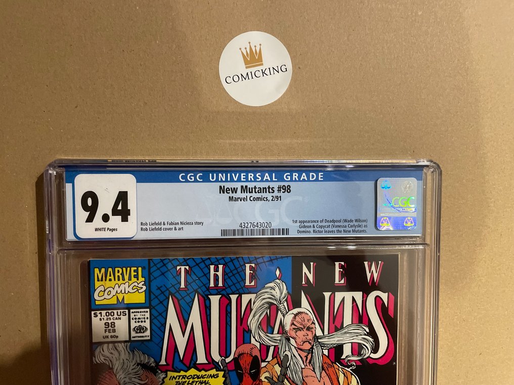 New Mutants 98 - 1st appearance of Deadpool - 1 Graded comic - 1991 ...
