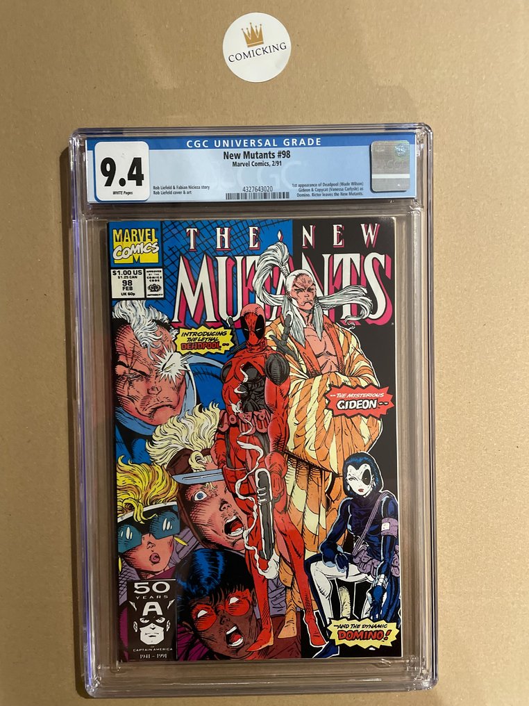 New Mutants 98 - 1st appearance of Deadpool - 1 Graded comic - 1991 ...