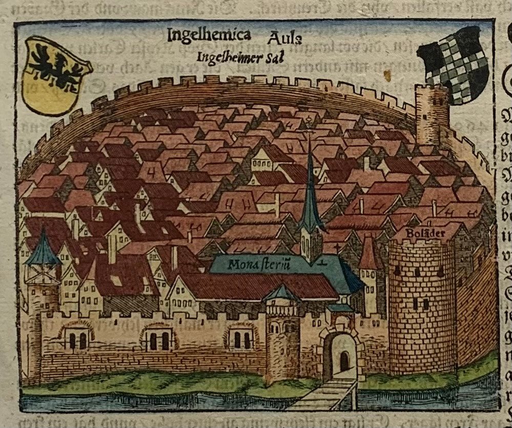 Europa, Stadtplan - Deutschland/ Ingelheim am Rhein; Sebastian Münster ...