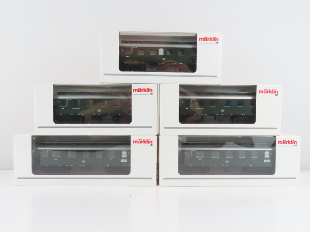 Märklin H0 - 43070/43040/43050 - Model train passenger carriage (5 ...