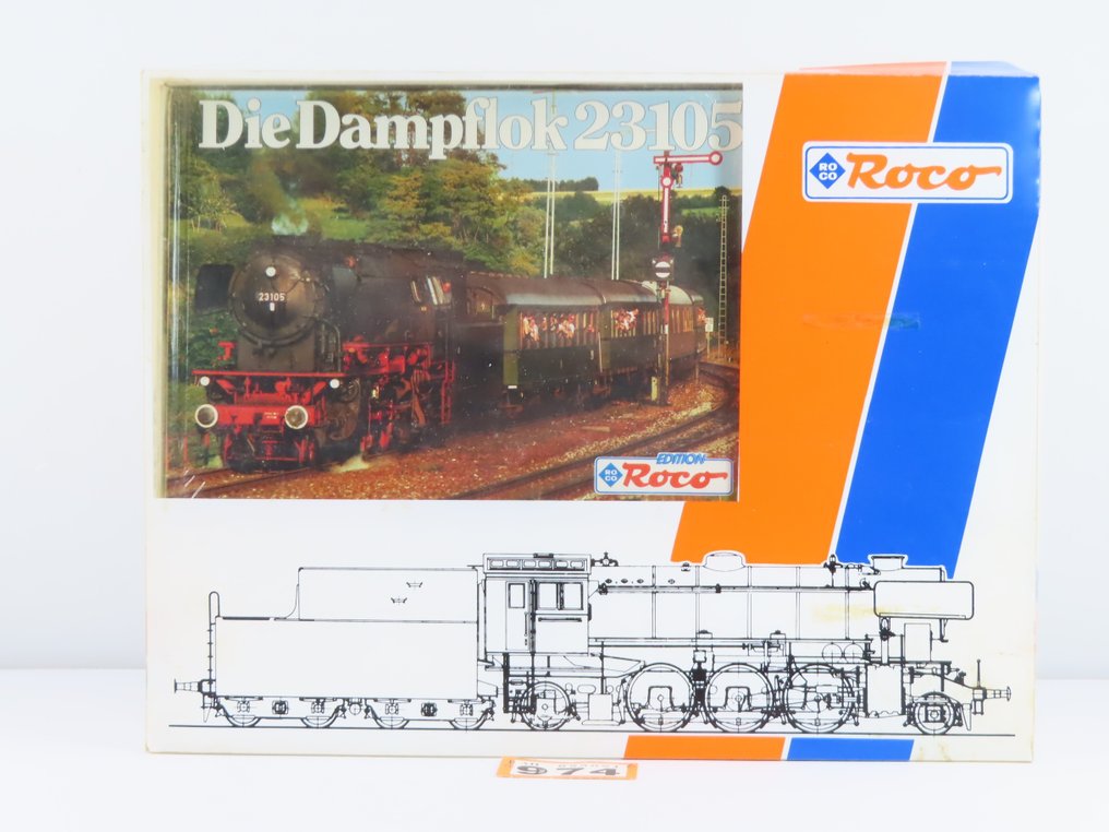 Roco H0 - 43248 - Stoomlocomotief met tender (1) - BR 23 in museum ...