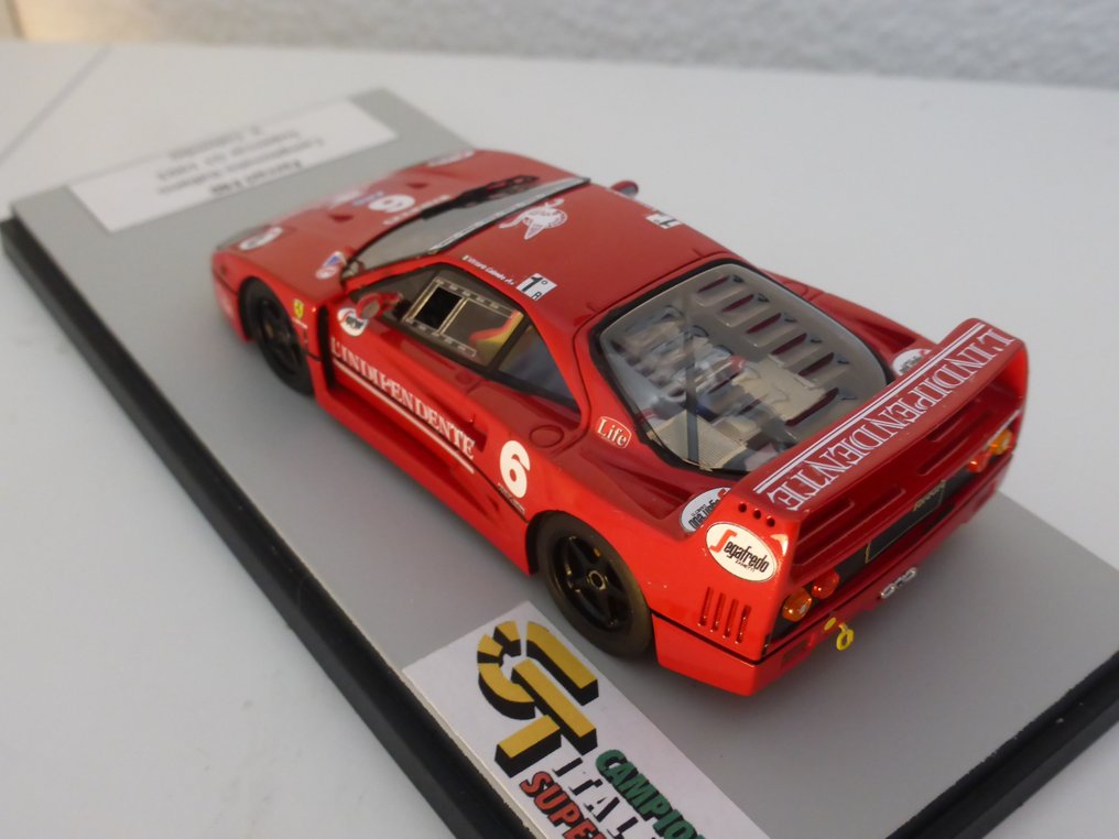BBR 1:43 - 1 - Voiture de course miniature - Ferrari F40 Competizione Supercar GT 1993 #6 V ...