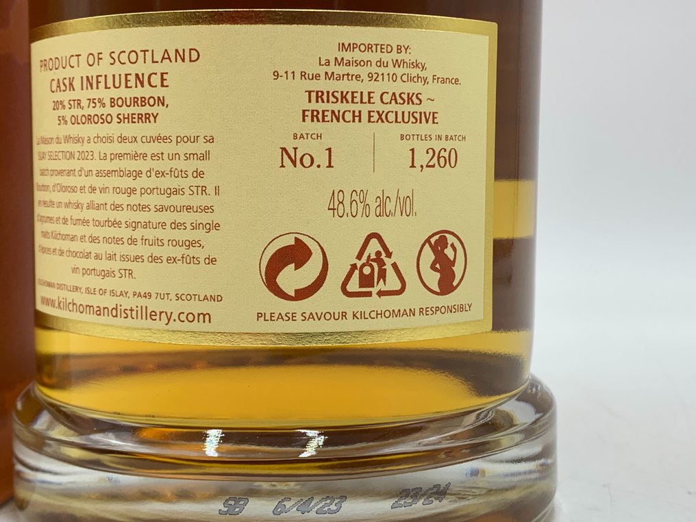 Kilchoman - Triskele Casks French Exclusive - Batch No. 1 - Original ...